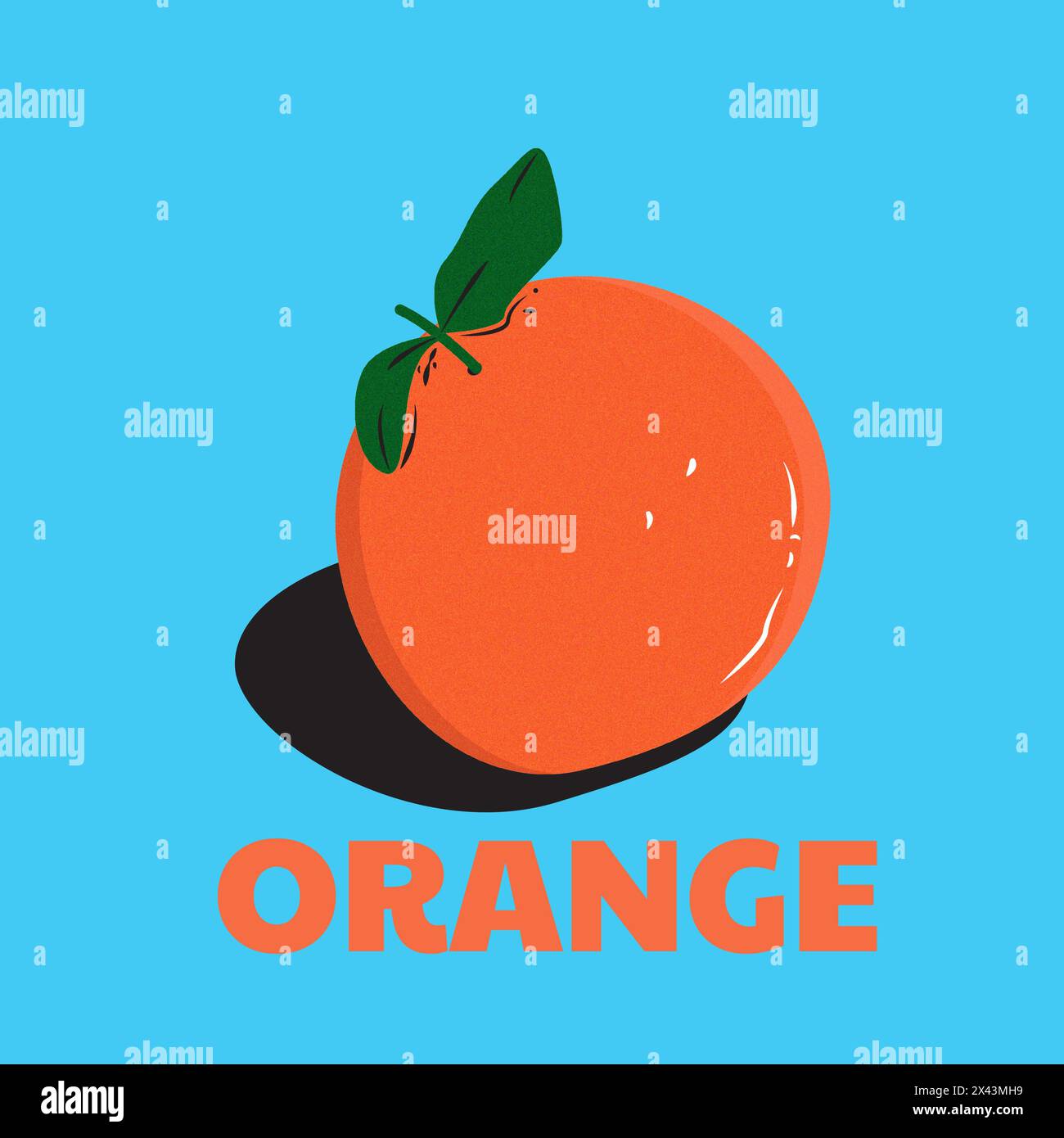 Orange illustration hi-res stock photography and images - Alamy