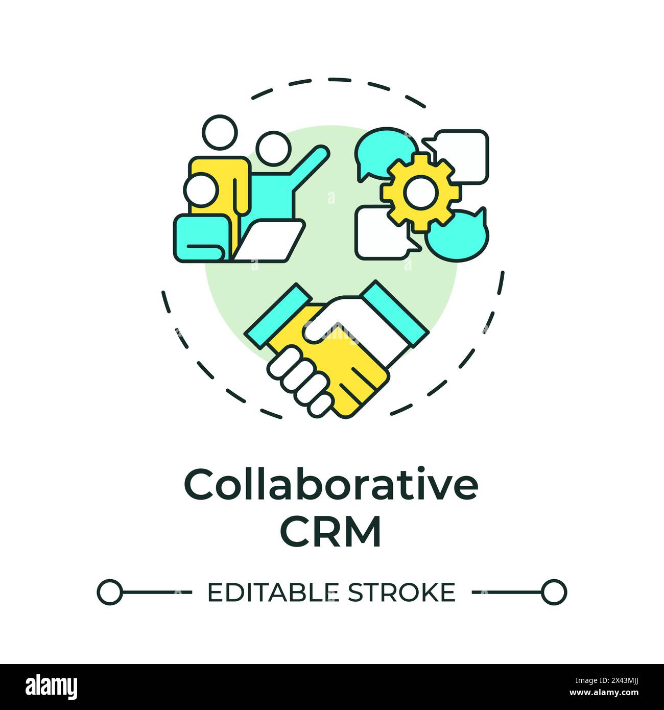 Collaborative CRM multi color concept icon Stock Vector Image & Art - Alamy Collaborative CRM multi color concept icon Stock Vector Image & Art - Alamy