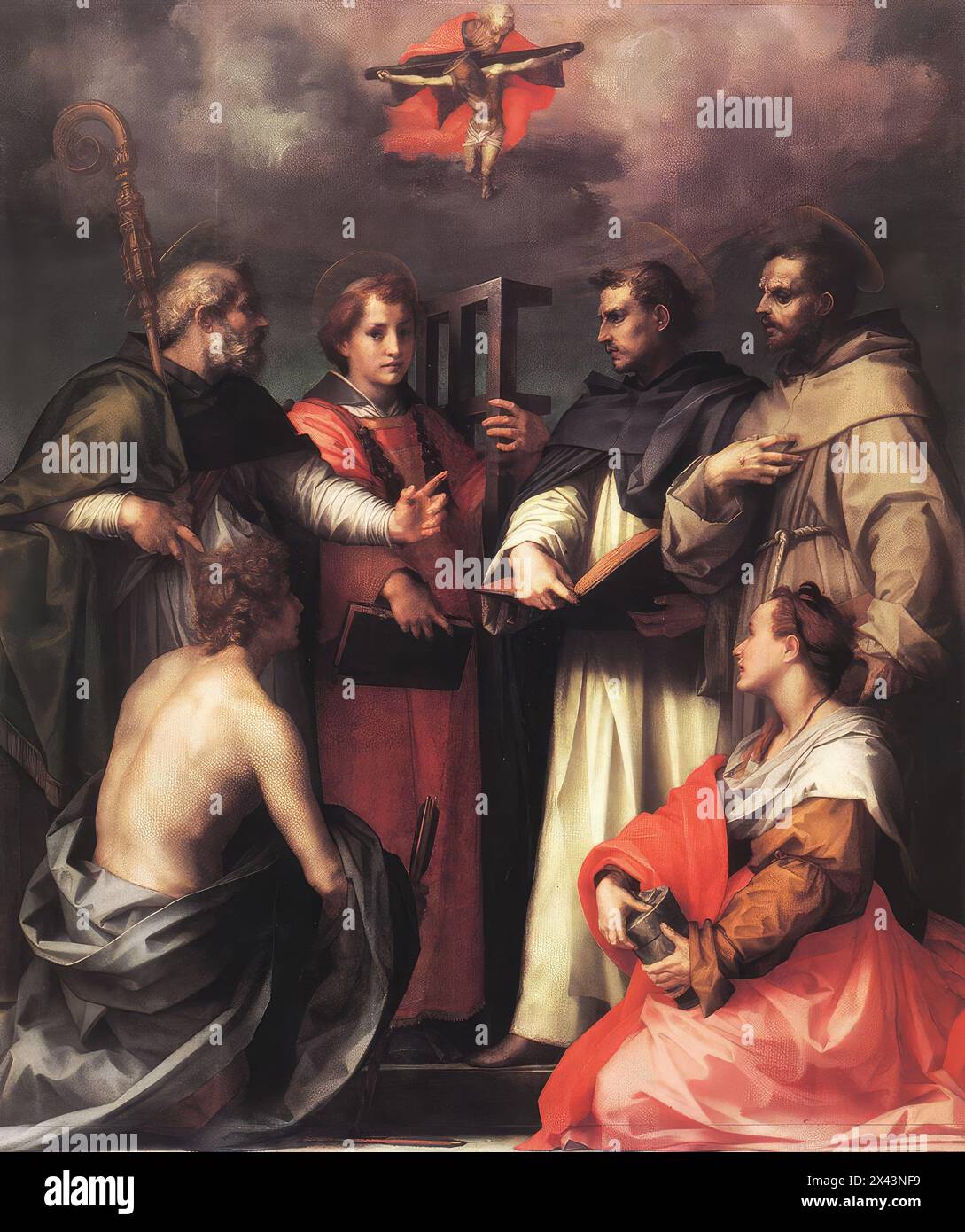 ANDREA DEL SARTO (b. 1486, Firenze, d. 1530, Firenze) Disputation over ...