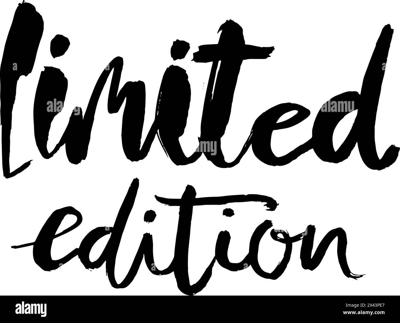 Limited Edition Modern Lettering Design Stock Vector Image & Art - Alamy