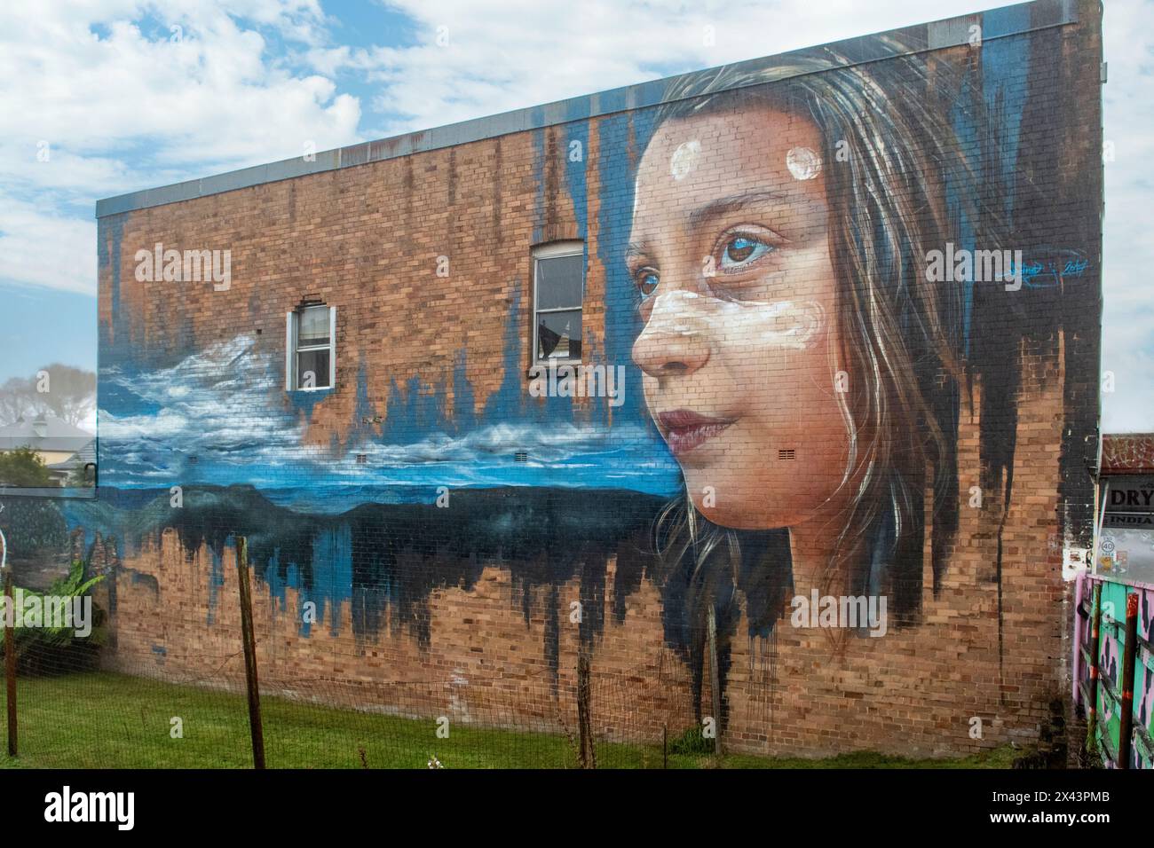 Street Art by Matt Adnate at Katoomba, NSW, Australia Stock Photo - Alamy