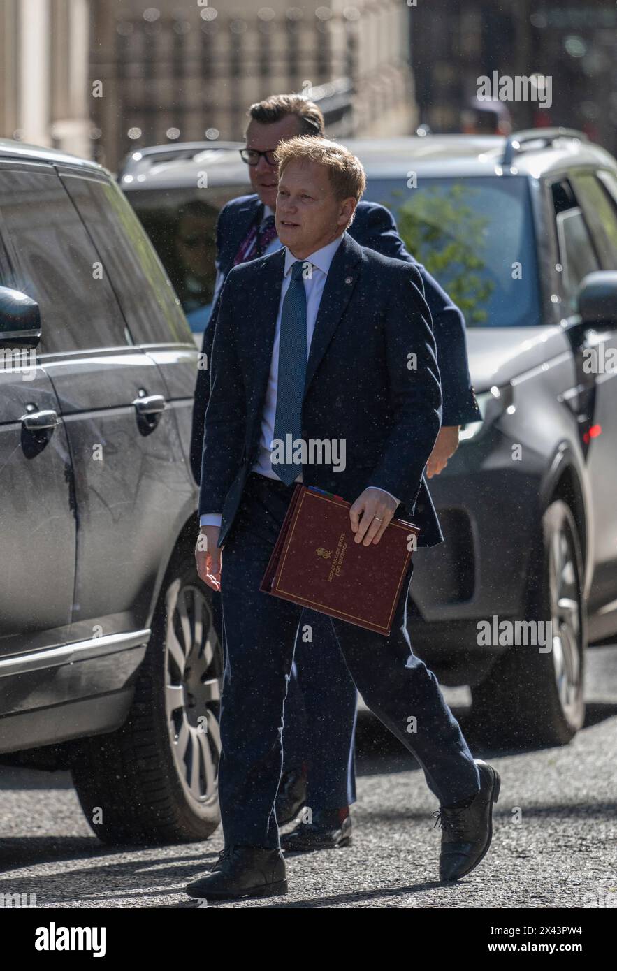Downing Street, London, UK. 30th Apr, 2024. Grant Shapps MP, Defence ...