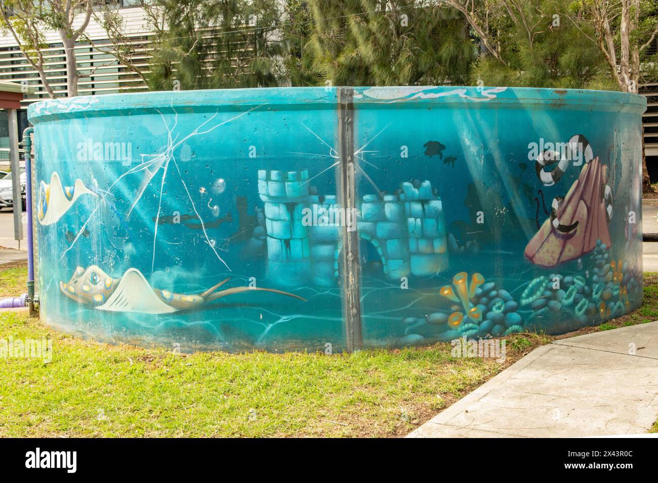 Water Tank Art by Scott Nagy and Krimsone, Woolooware, NSW, Australia ...
