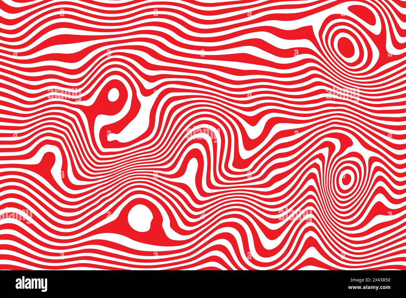 Groovy abstract background. Red liquid wavy lines. Marble texture ...