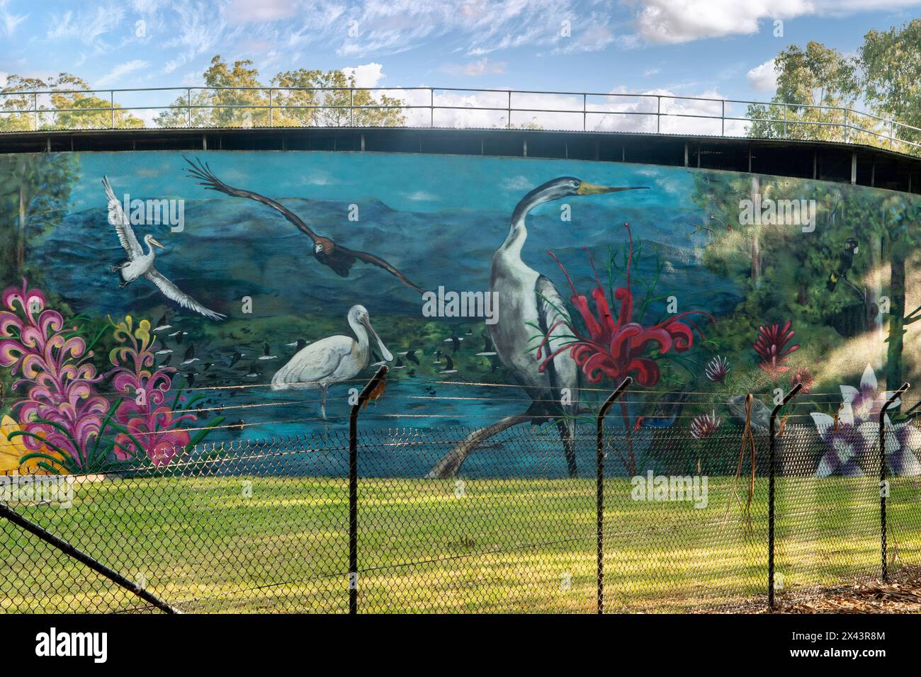Water Tank Art by Geoff Filmore, Narrabundah, ACT, Australia Stock ...