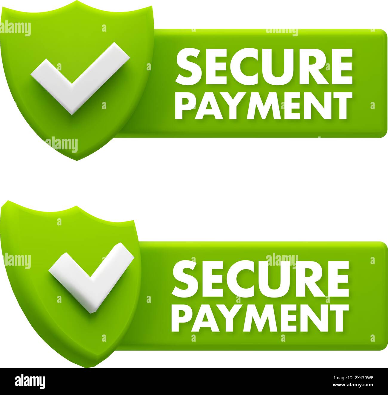 Secure payment. Credit card icon with shield. Secure transaction ...