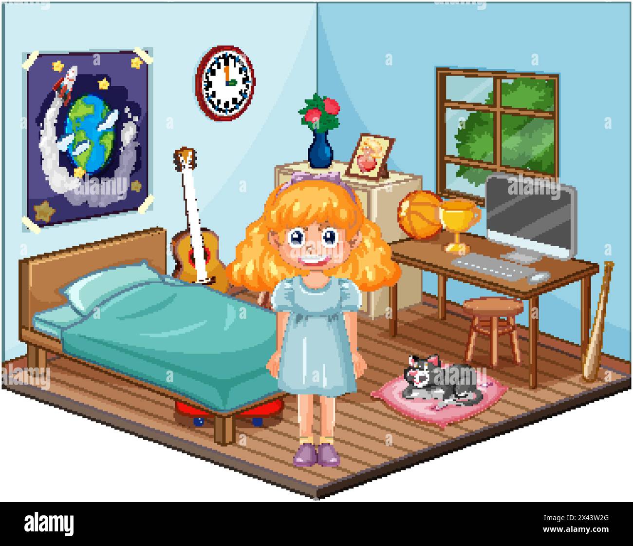 Indoor setting vector vectors hi-res stock photography and images - Alamy