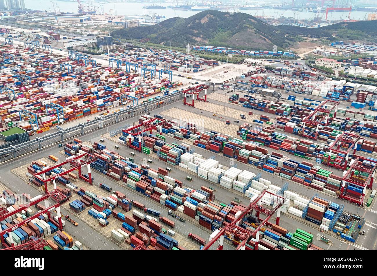 QINGZHOU, CHINA - APRIL 30, 2024 - A work scene at the Qianwan ...