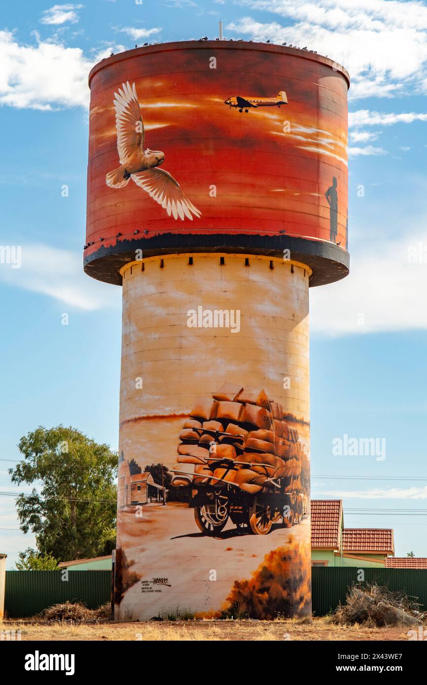 Water Tower Art by Heesco Khasnaran, Lake Cargellico, NSW, Australia ...