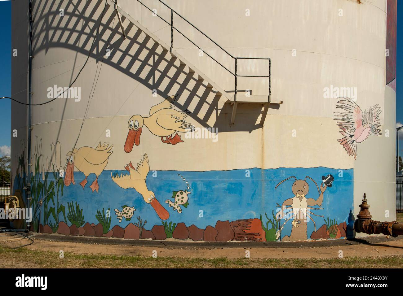 Water Tower Art by Jenny McCracken and Frank Wright, Walgett, NSW ...