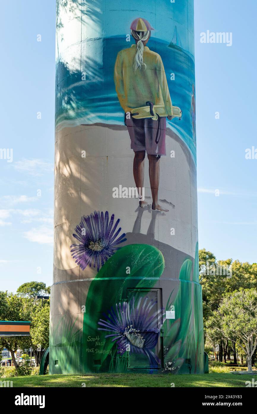 Water Tower Art by Scott Nagy and Mike Shankster, Woorim, Queensland ...