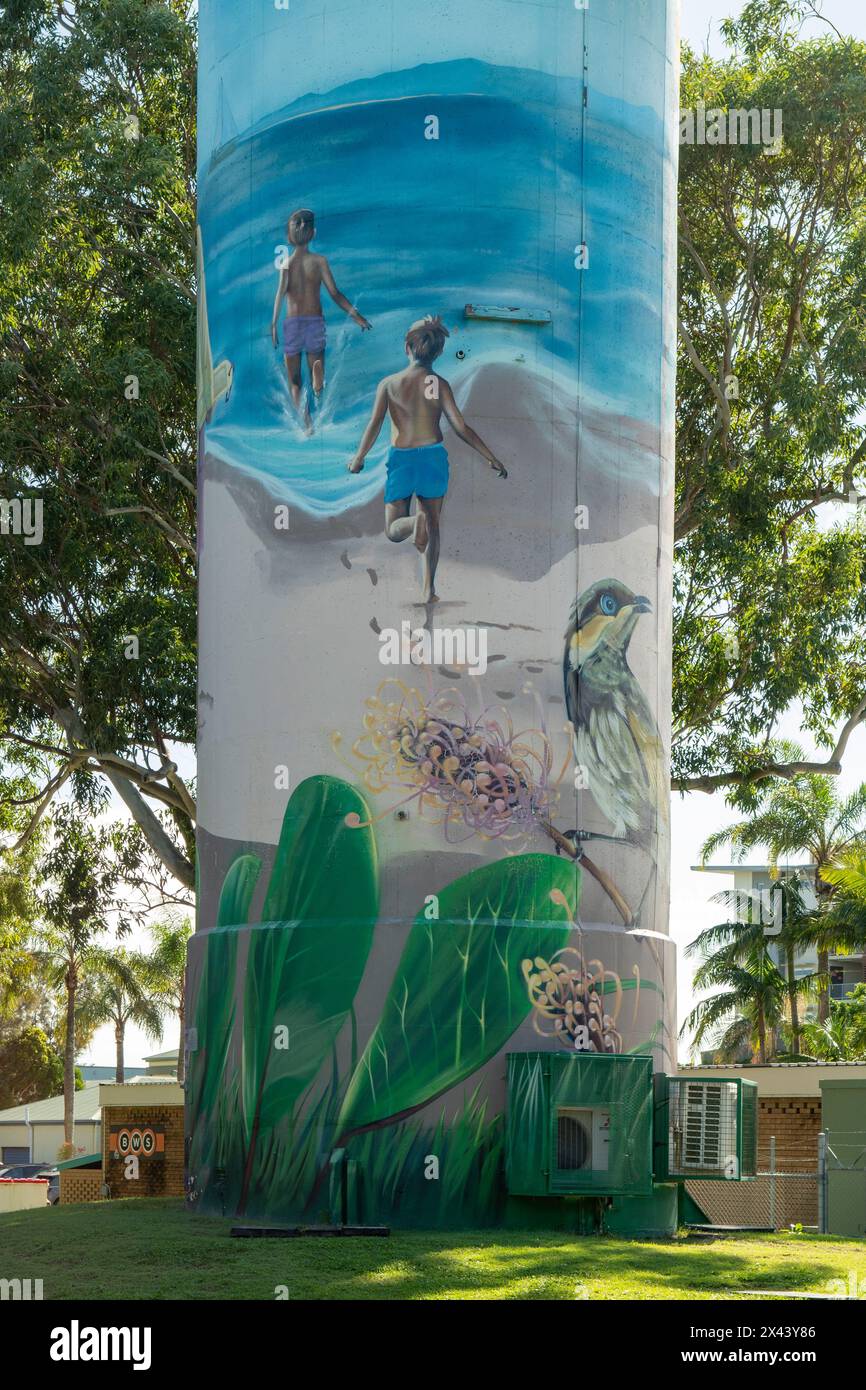 Water Tower Art by Scott Nagy and Mike Shankster, Woorim, Queensland ...