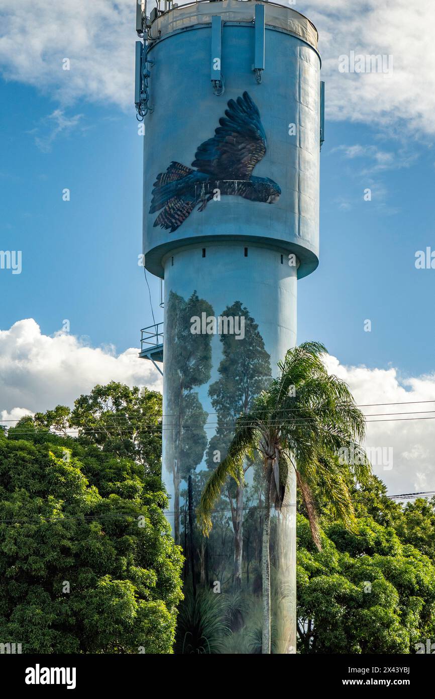 Water Tower Art by The Zookeeper et al, Kallangur, Queensland ...