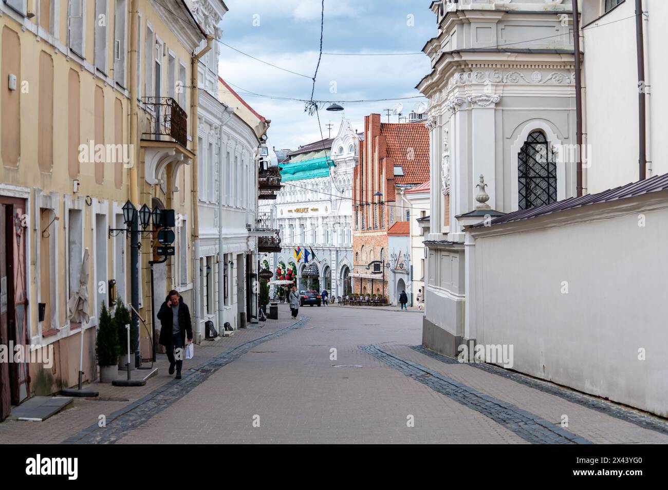 Street in the Old Town of Vilnius, Lithuania Stock Photo - Alamy
