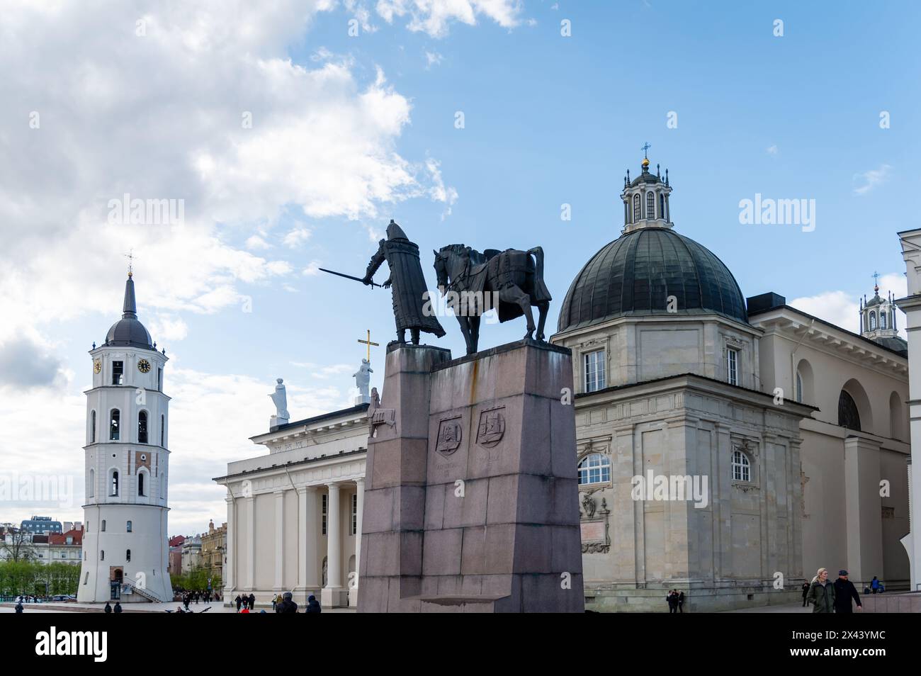 Bell Tower of Vilnius Cathedral, Cathedral Square, Vilnius, Lithuania ...