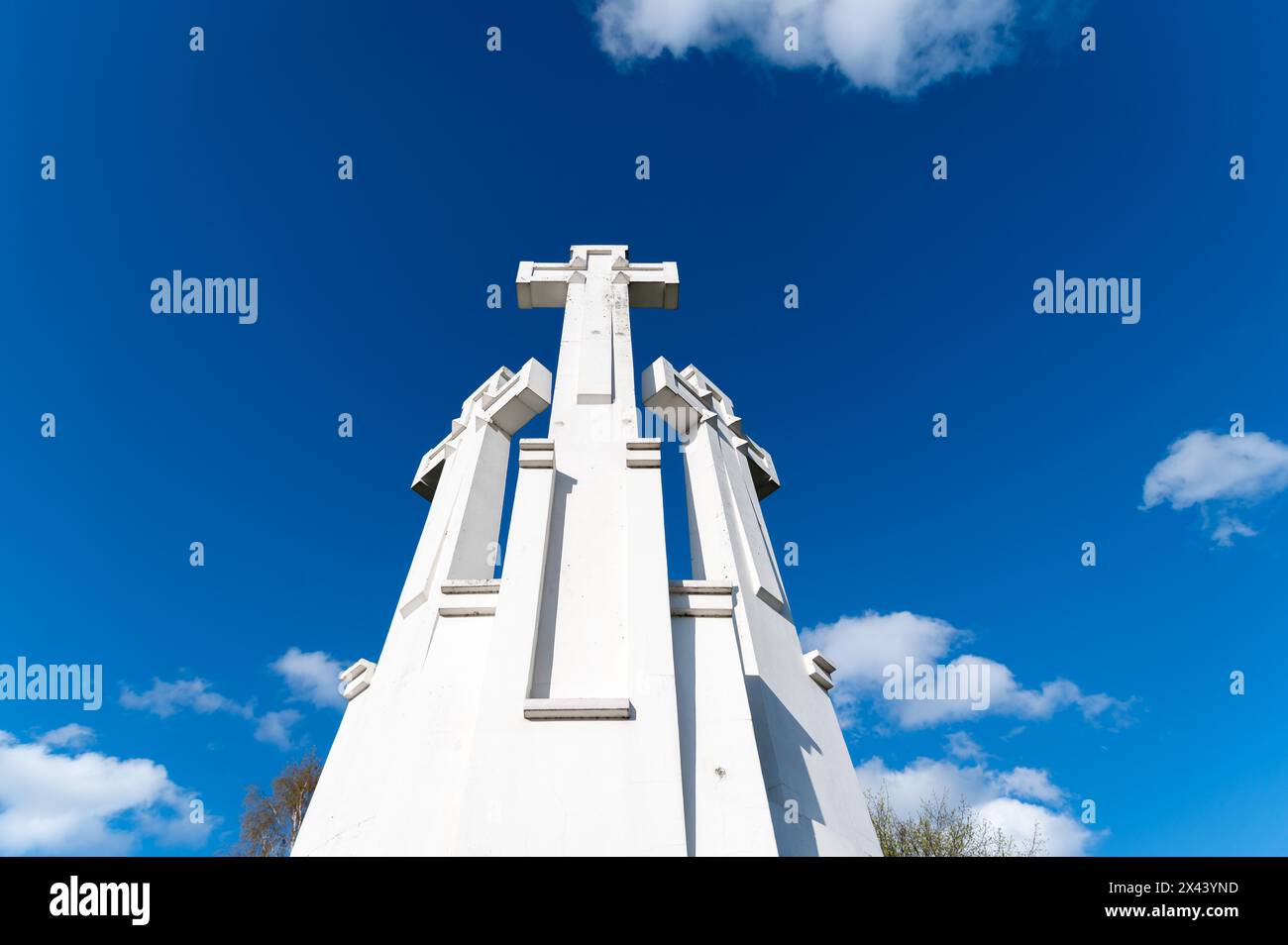 Three Crosses Monument, Vilnius, Lithuania Stock Photo - Alamy