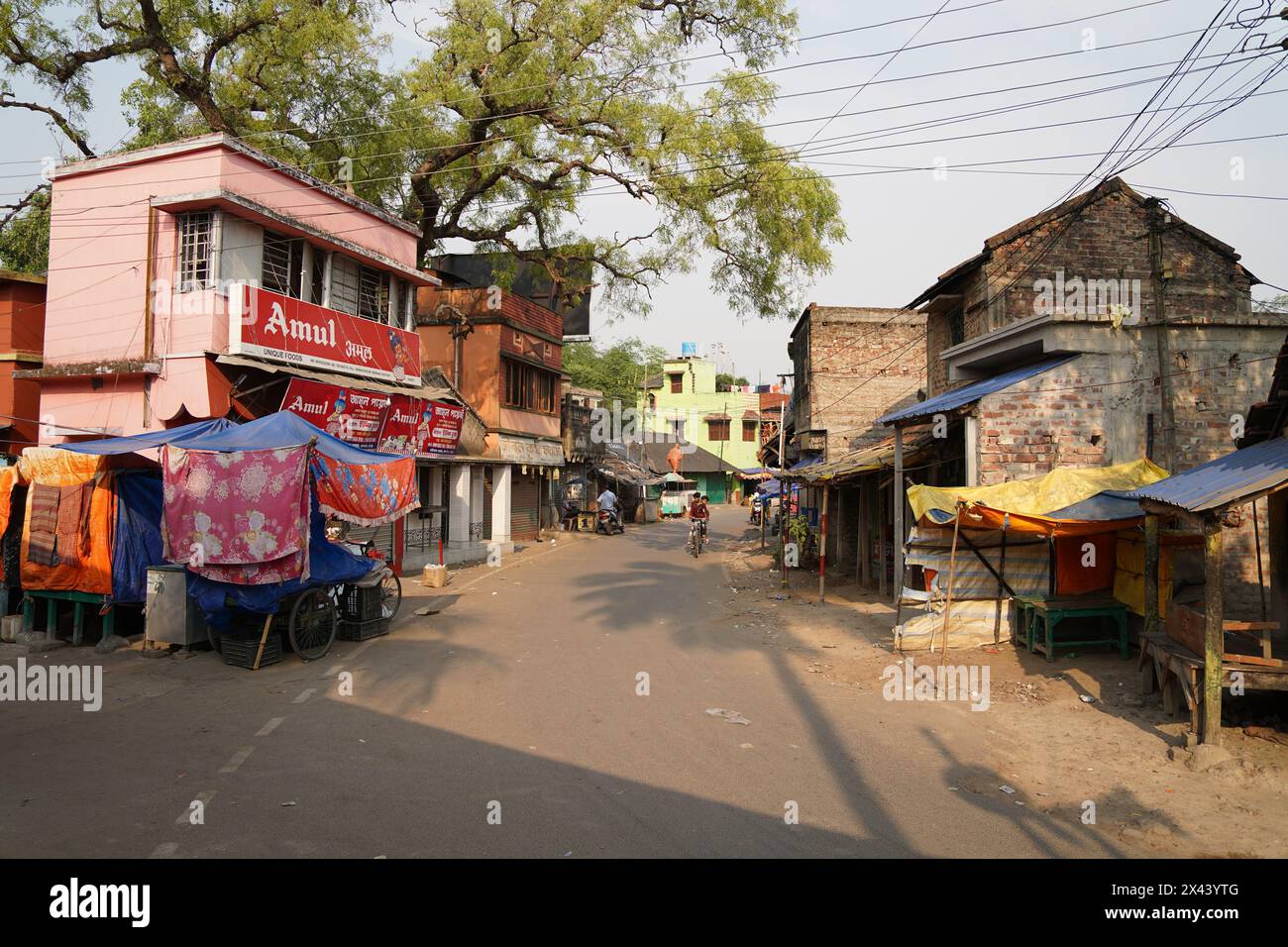 Bainan bazaar area. Bagnan, Howrah, West Bengal, India Stock Photo - Alamy