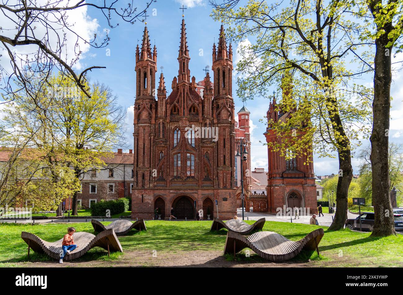St. Anne's Church, Vilnius, Lithuania Stock Photo - Alamy