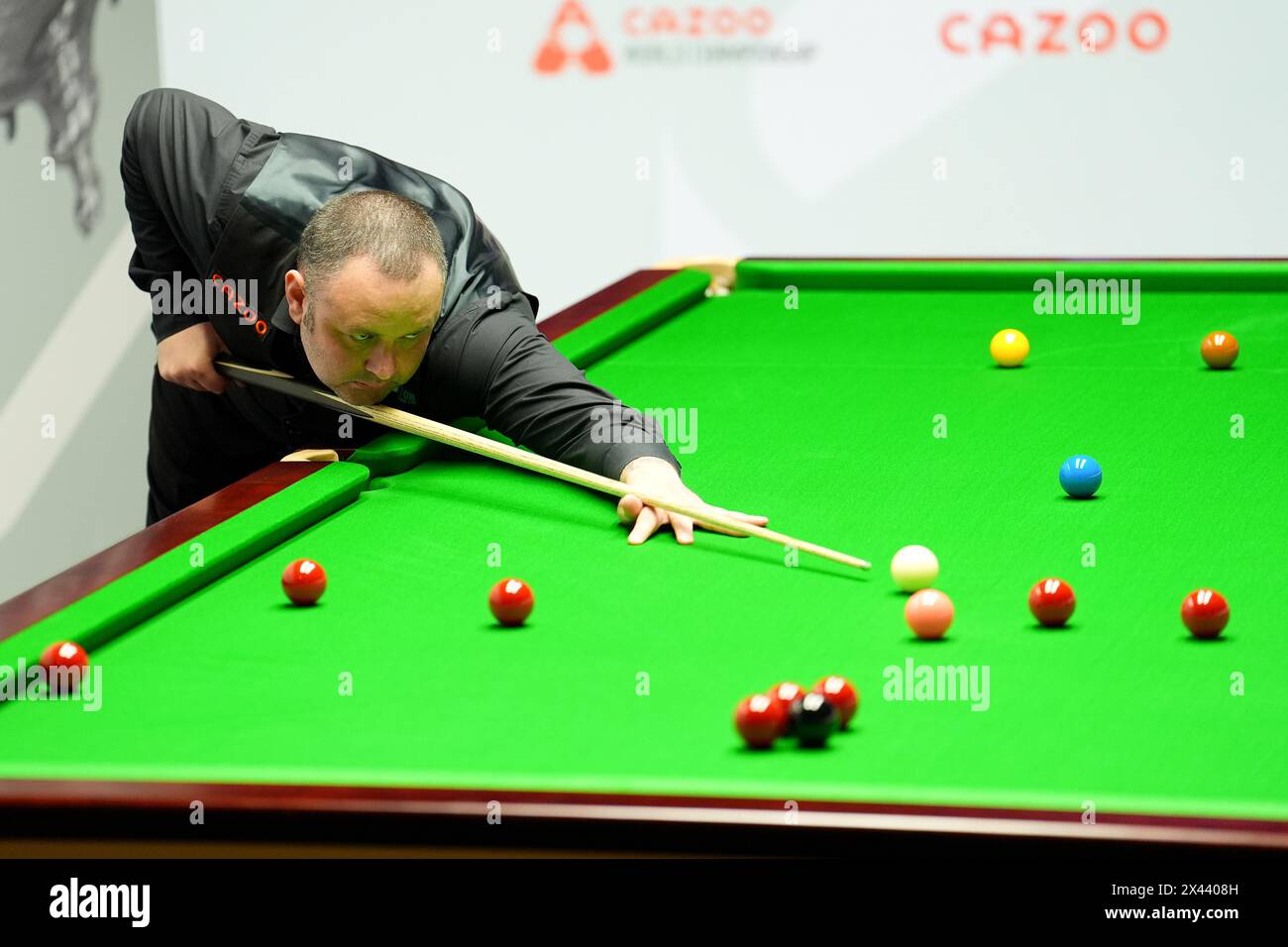 Stephen Maguire in action against David Gilbert (not pictured) on day ...