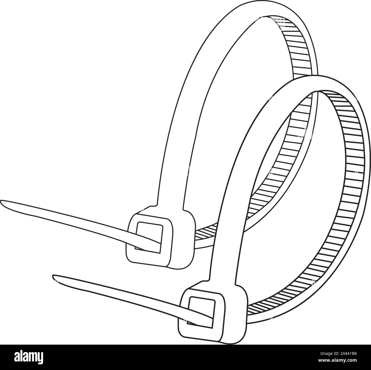 Cable Ties Icon Vector Illustration Symbol Design Stock Vector Image