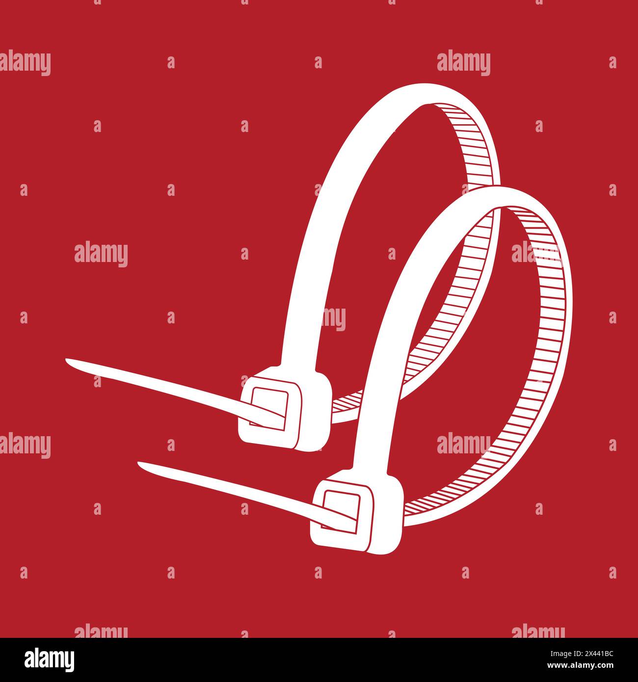 Cable Ties Icon Vector Illustration Symbol Design Stock Vector Image