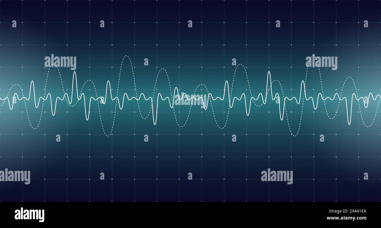 HUD digital futuristic user interface audio equalizer. Sci Fi high tech ...