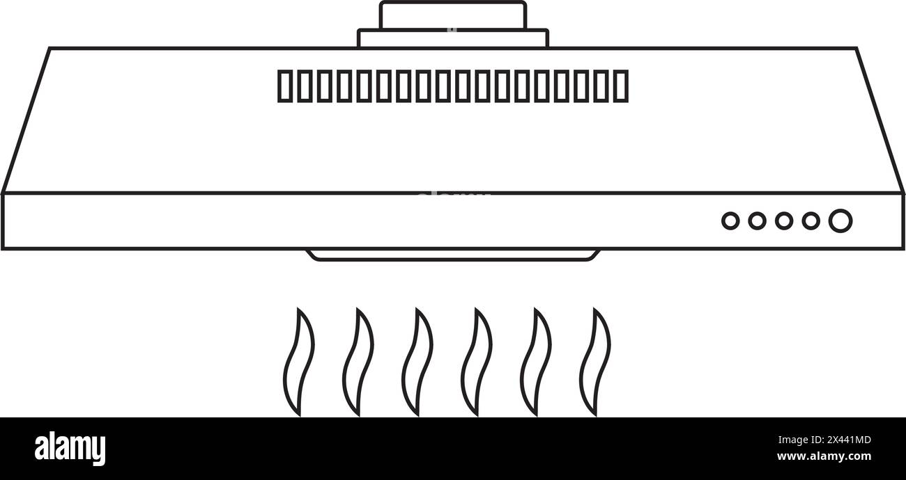 Kitchen smoke exhauster icon vector illustration symbol design Stock ...