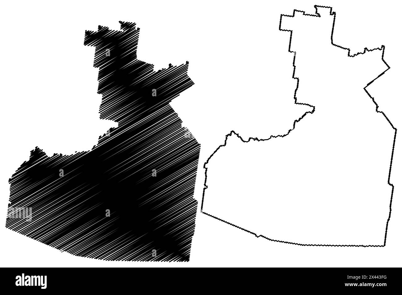 Hay Shire (Commonwealth of Australia, New South Wales, NSW) map vector ...