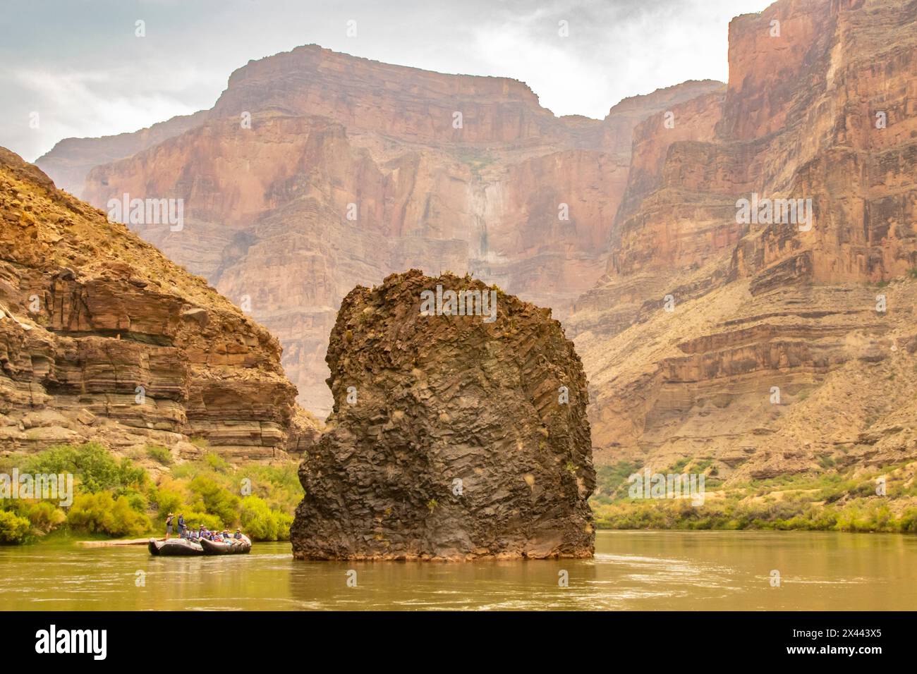 USA, Arizona, Grand Canyon National Park. Rafting on Colorado River ...