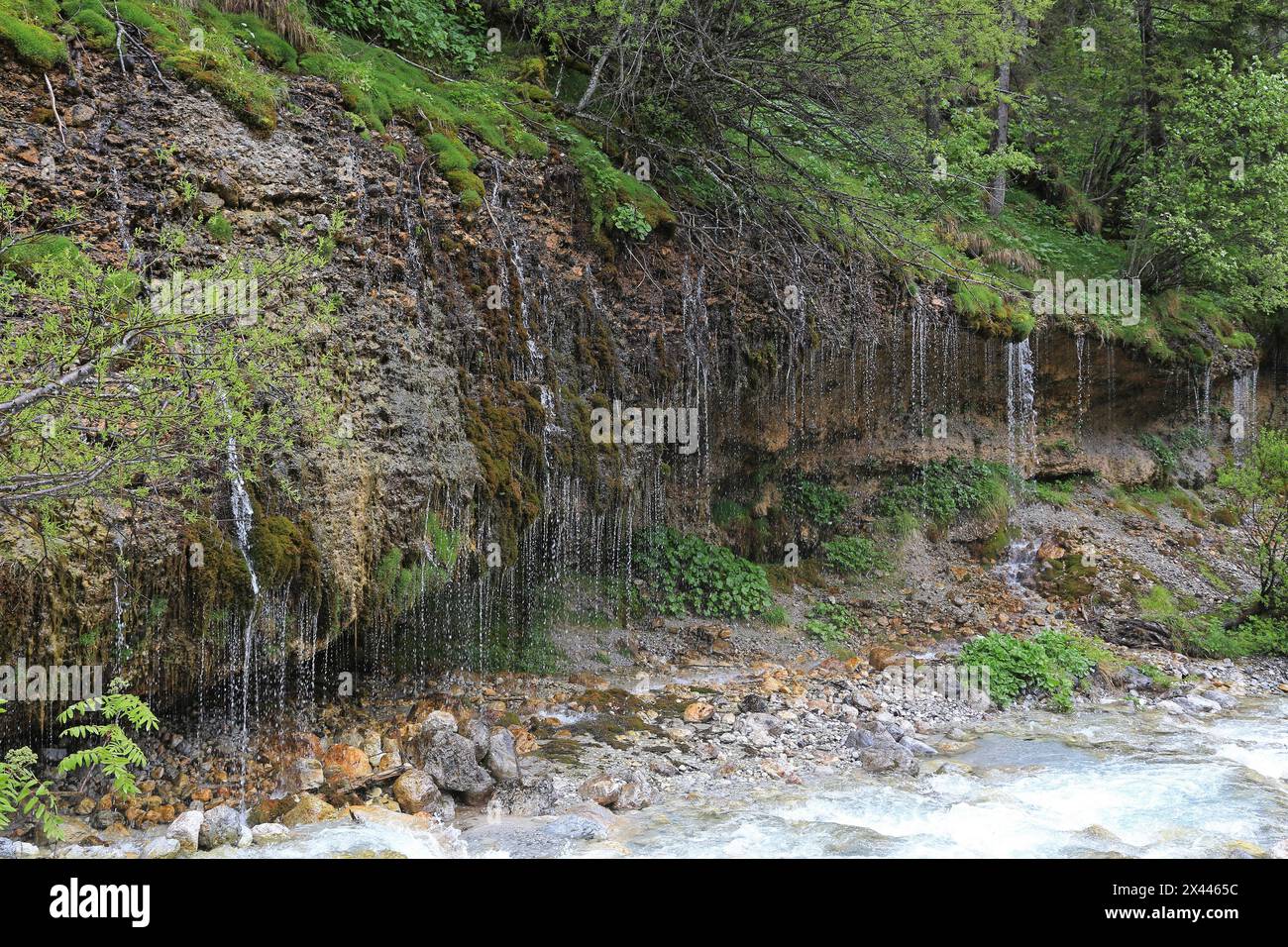 Triefen, Triafnfall, natural monument, Hinterthal, Salzburg, Austria ...