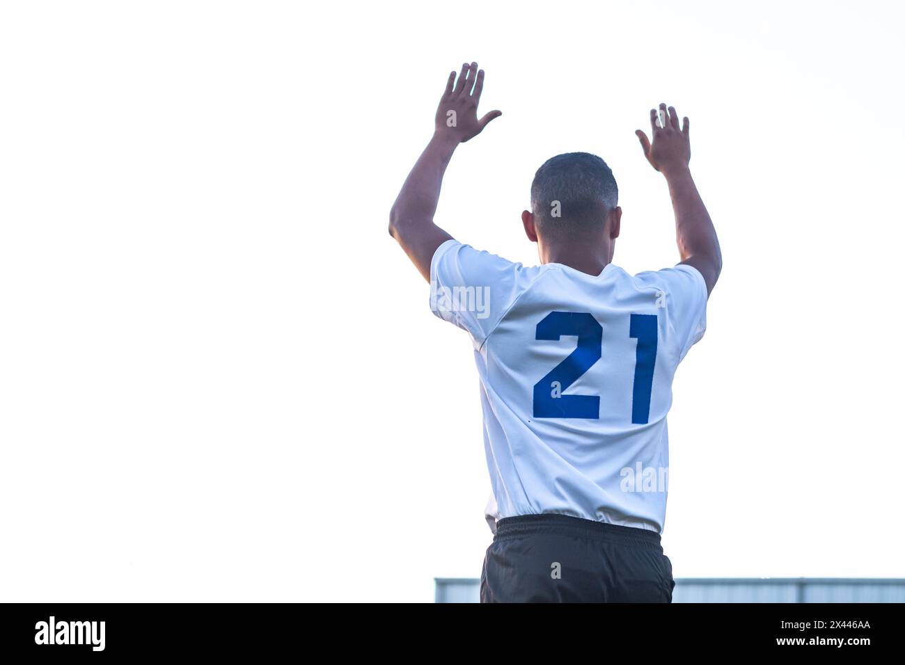 Futsal player on throw-in. Soccer player doing throw-in. Concept of ...