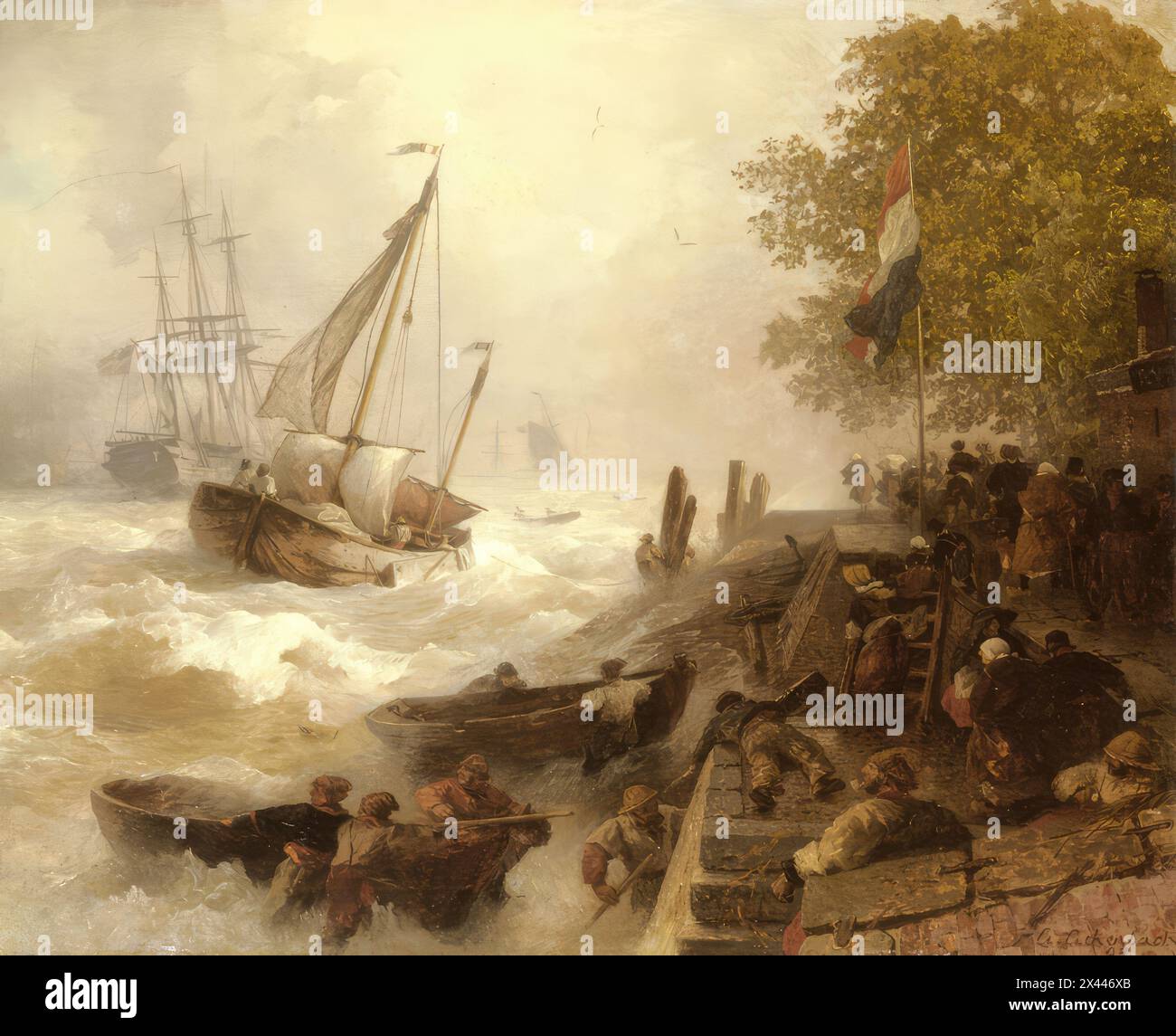 Andreas Achenbach was a German landscape and seascape painter in the ...