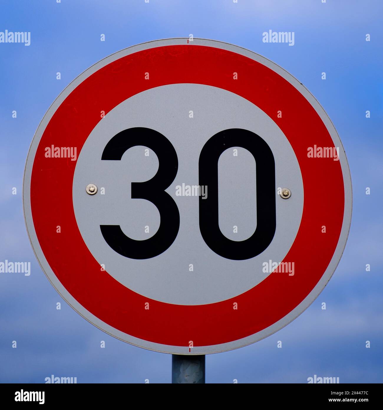 Number 30, digit, traffic sign, anniversary, birthday, North Rhine ...