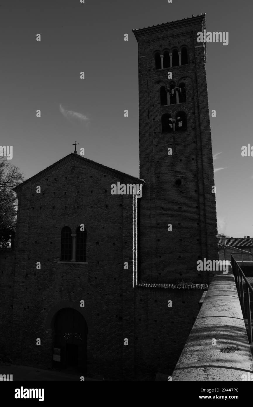 Ravenna landscape church italy Black and White Stock Photos & Images ...