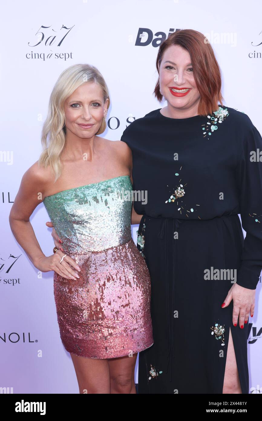 Sarah Michelle Gellar and Rachel Goodwin attends The Daily Front Row's ...
