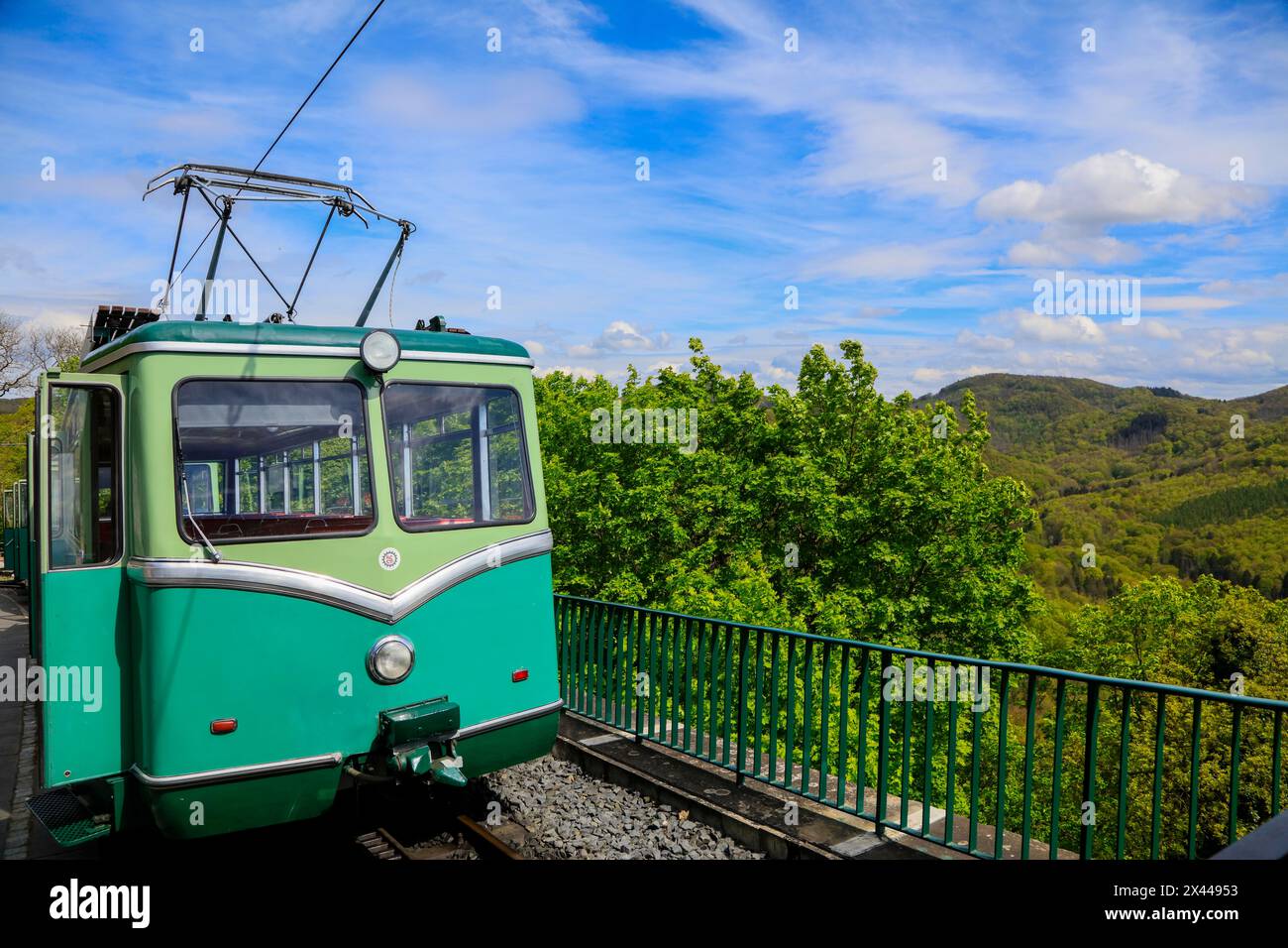 Drachenfelsbahn, Germany's oldest cog railway up the Drachenfels, a ...
