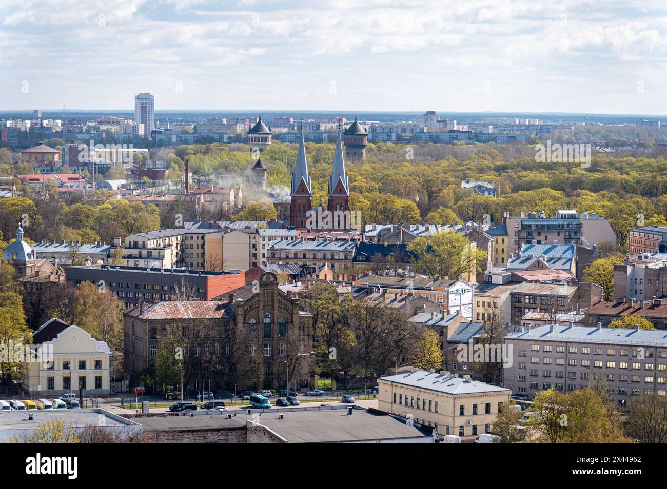 The view from the Observation Deck of the Latvian Academy of Sciences ...