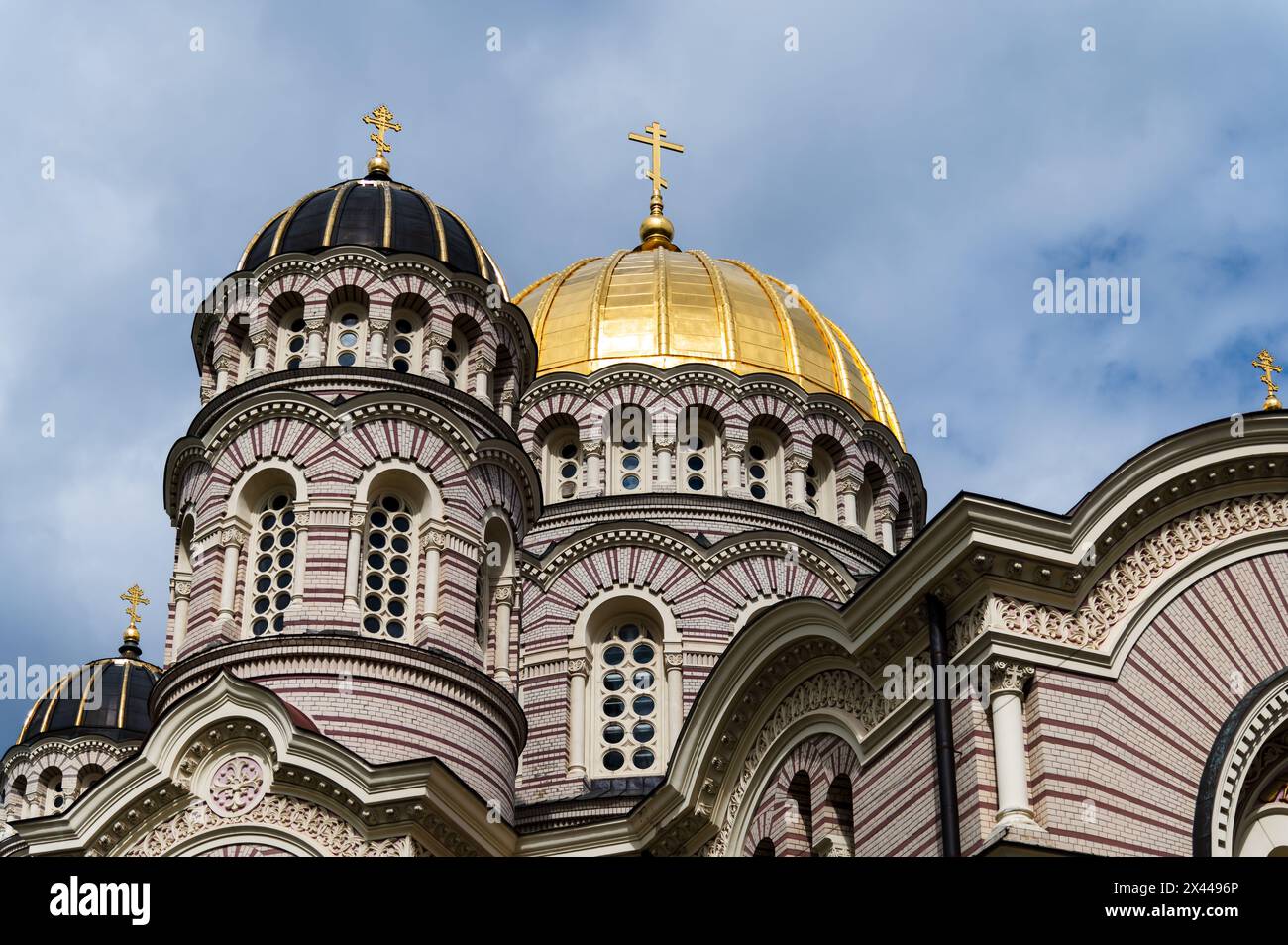Riga Nativity of Christ Orthodox Cathedral, Riga, Latvia Stock Photo ...