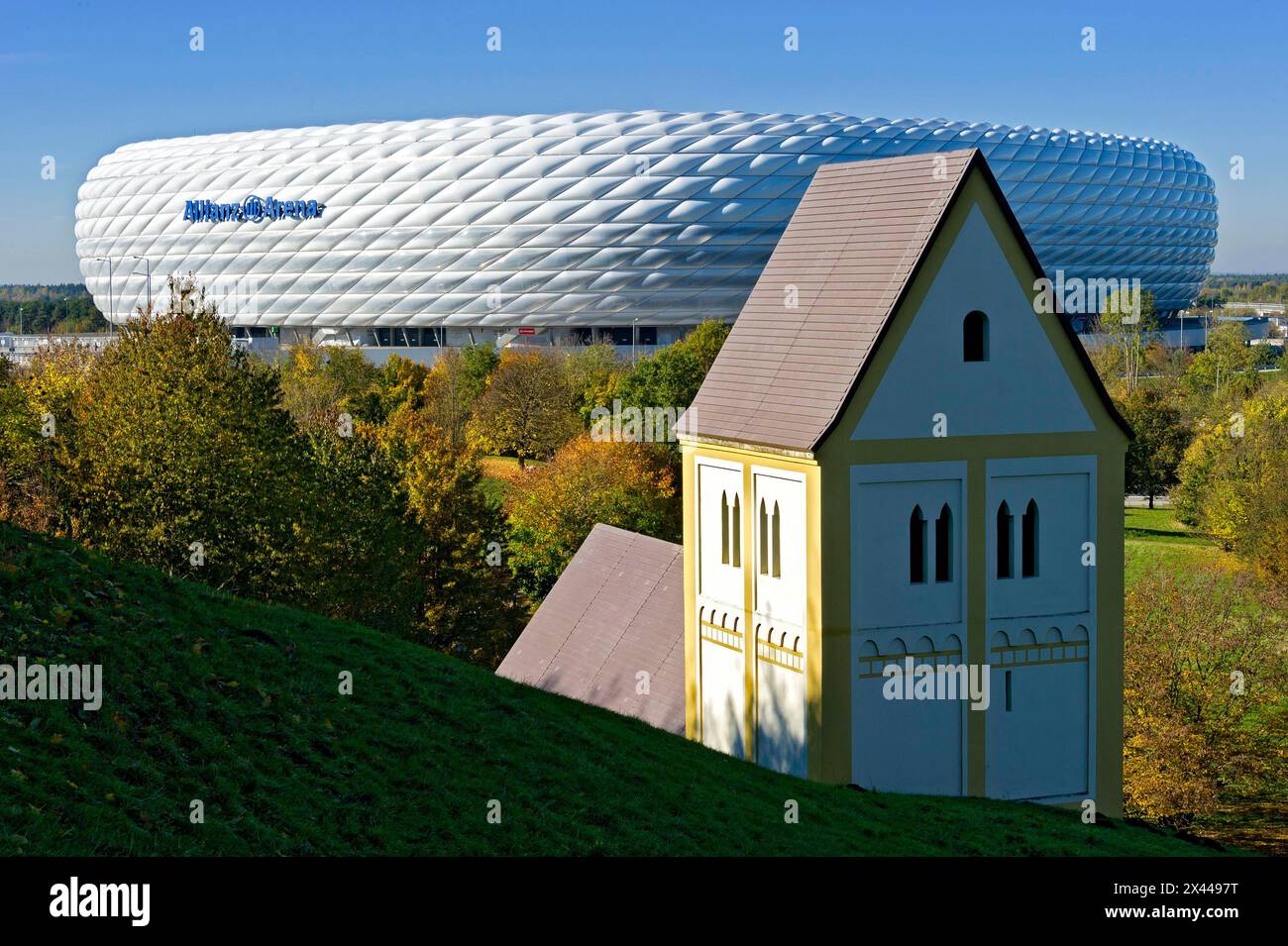 Allianz Arena, football stadium of FC Bayern Munich, copy of the ...