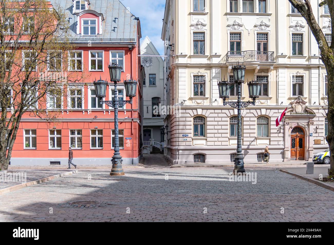 Street in Riga, Latvia Stock Photo - Alamy