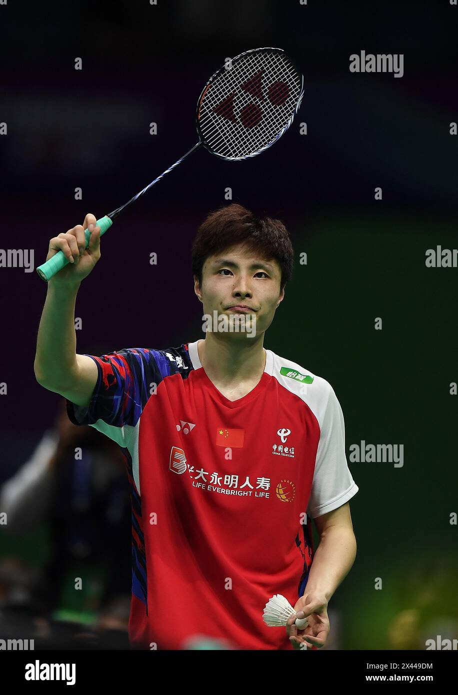 Chengdu, China's Sichuan Province. 30th Apr, 2024. Shi Yuqi of China ...