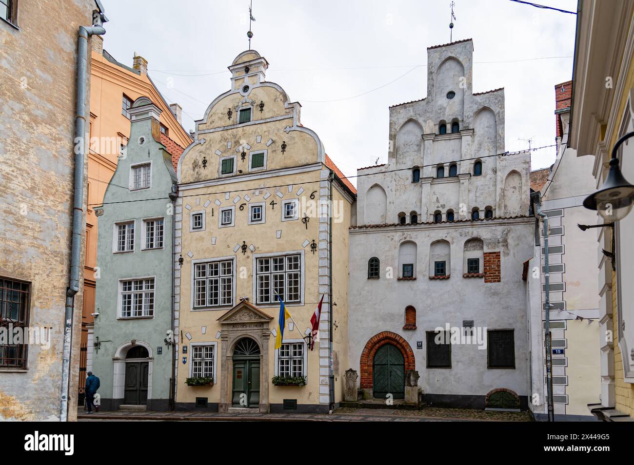 Three Brothers buildings, Riga, Latvia Stock Photo - Alamy