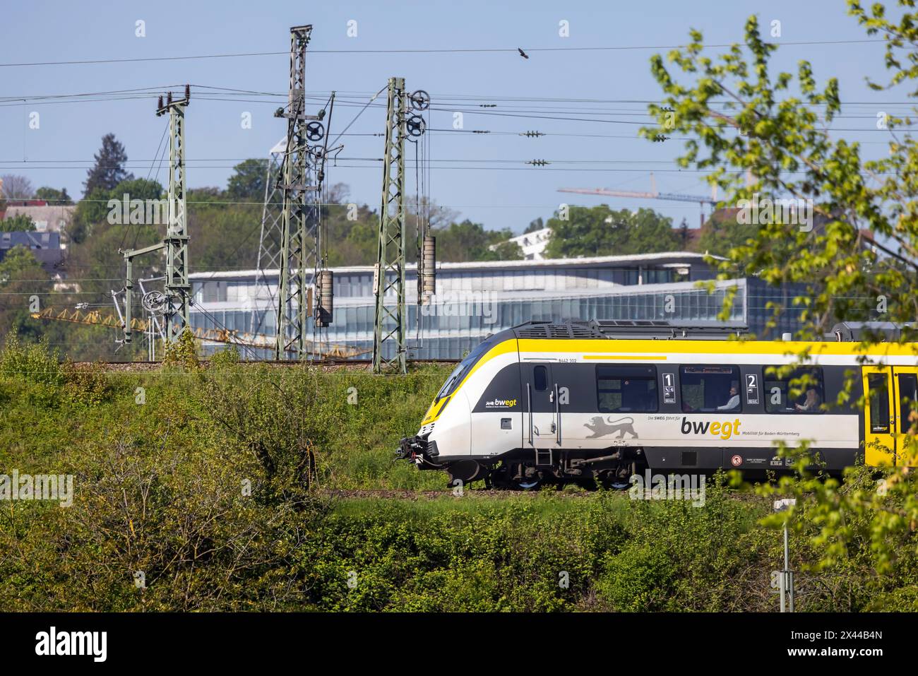 Regional train of the mobility brand bwegt unterwegs, railway ...
