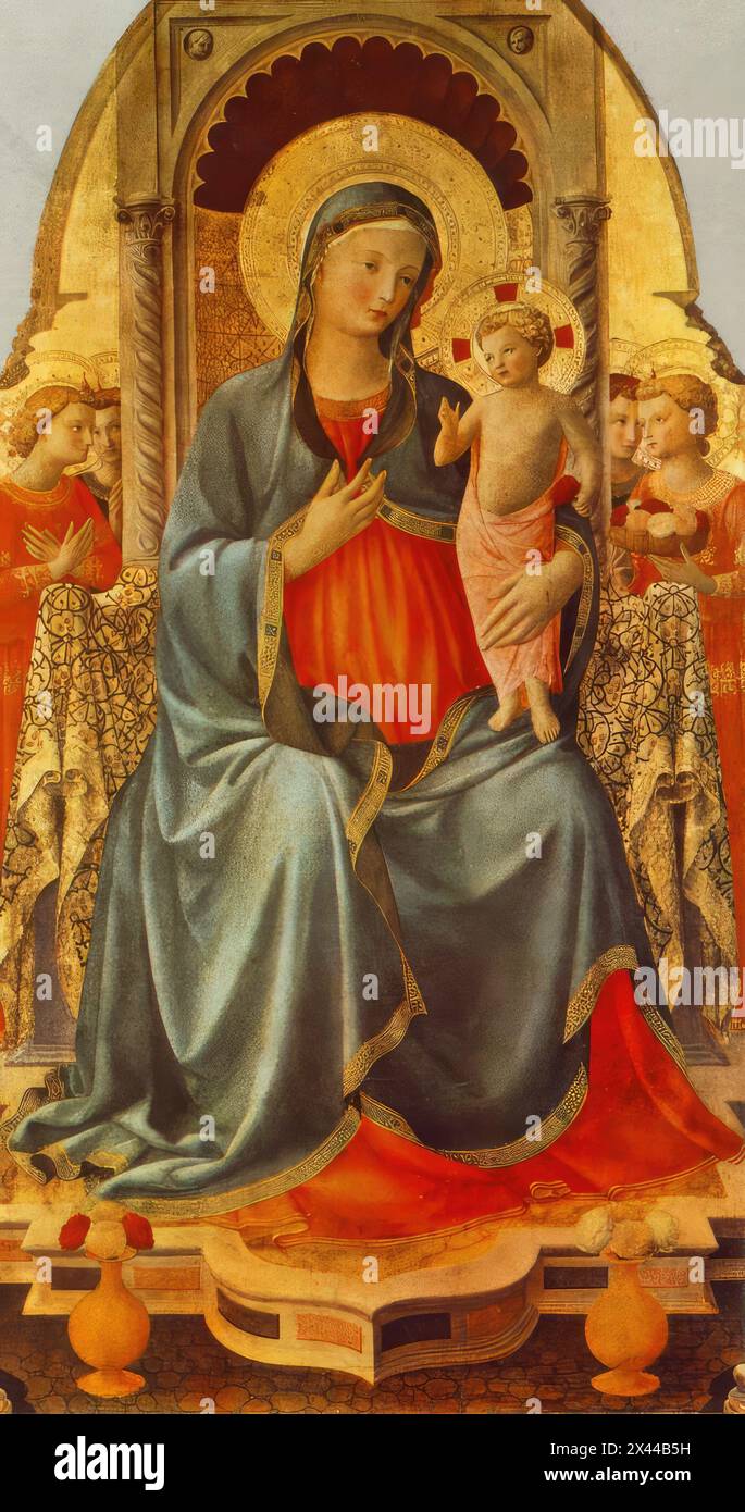 ANGELICO, Fra (b. ca. 1400, Vicchio nell Mugello, d. 1455, Roma) Madonna with the Child and ...