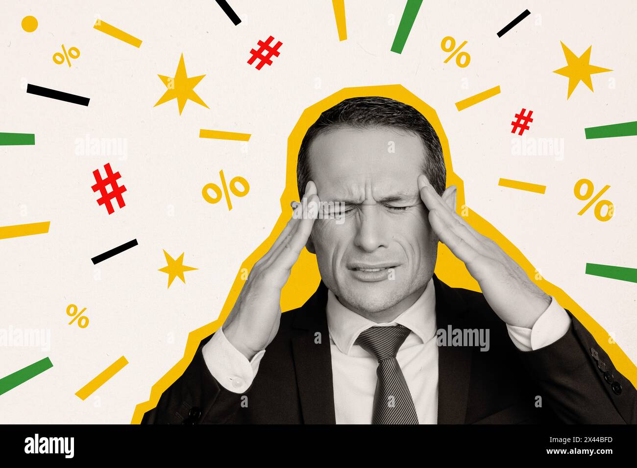 Trend artwork sketch image composite photo collage of silhouette young ...