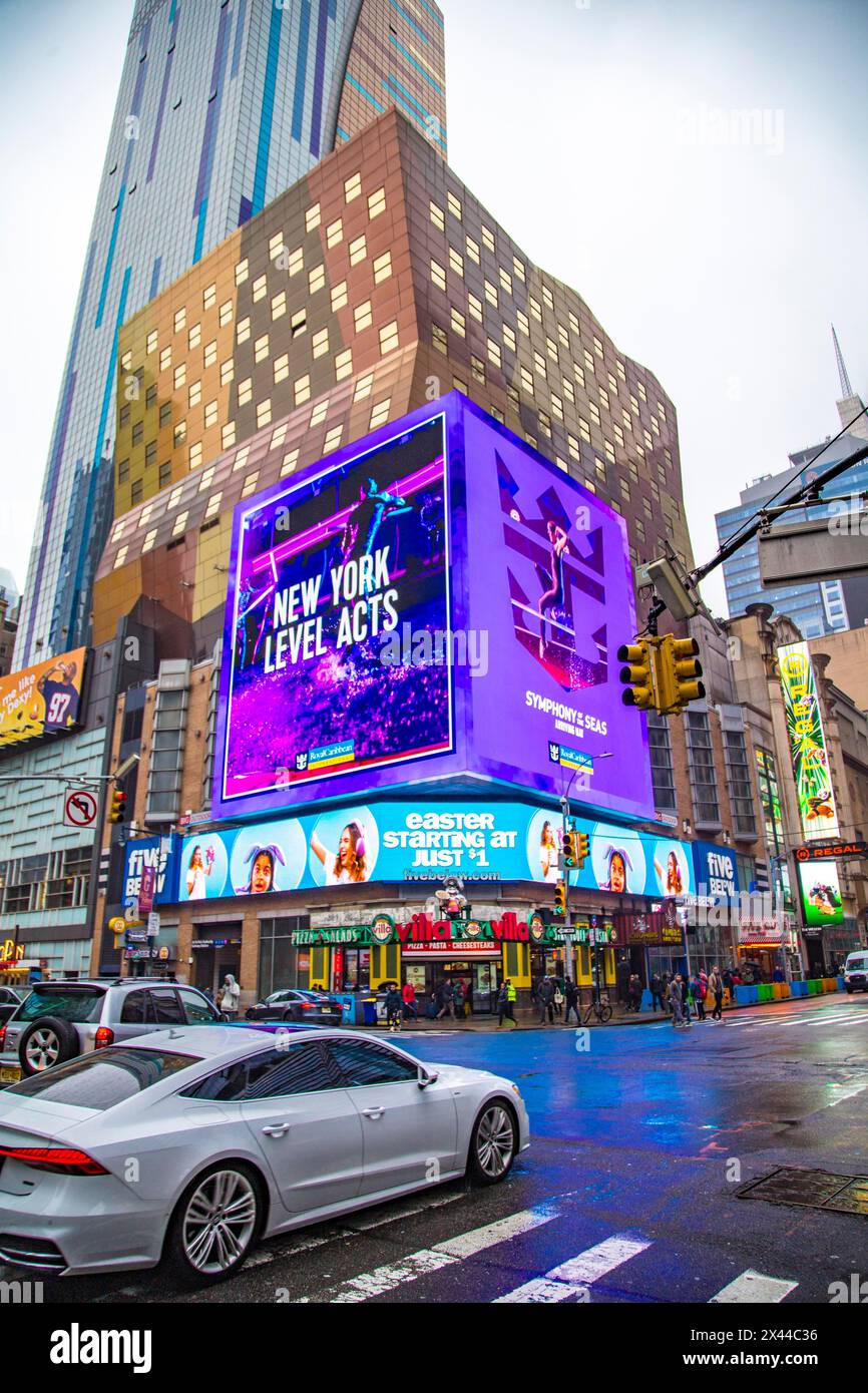 Neon signs, Times Square, Manhattan, New York City Stock Photo - Alamy