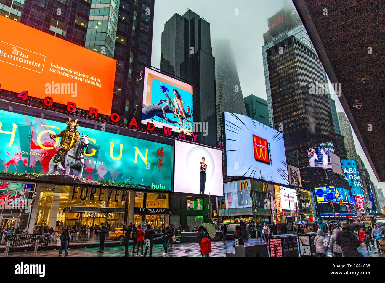 Neon signs, Times Square, Manhattan, New York City Stock Photo - Alamy