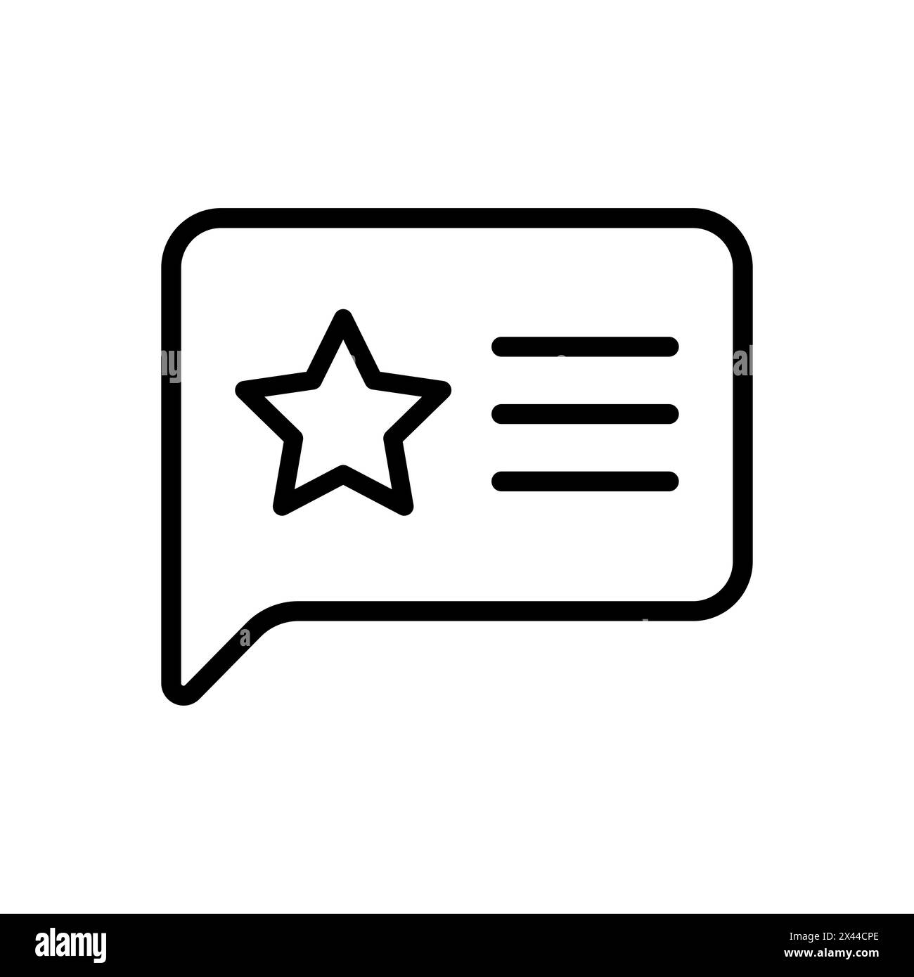 Message outline vector icon Stock Vector Image & Art - Alamy