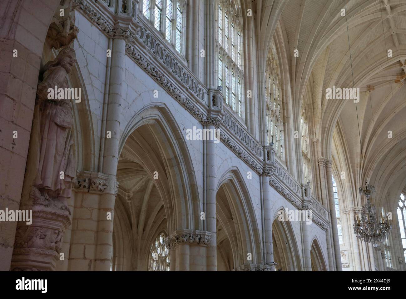 Abbey church Benedictine monastery Abbaye de Saint-Riquier, Somme ...