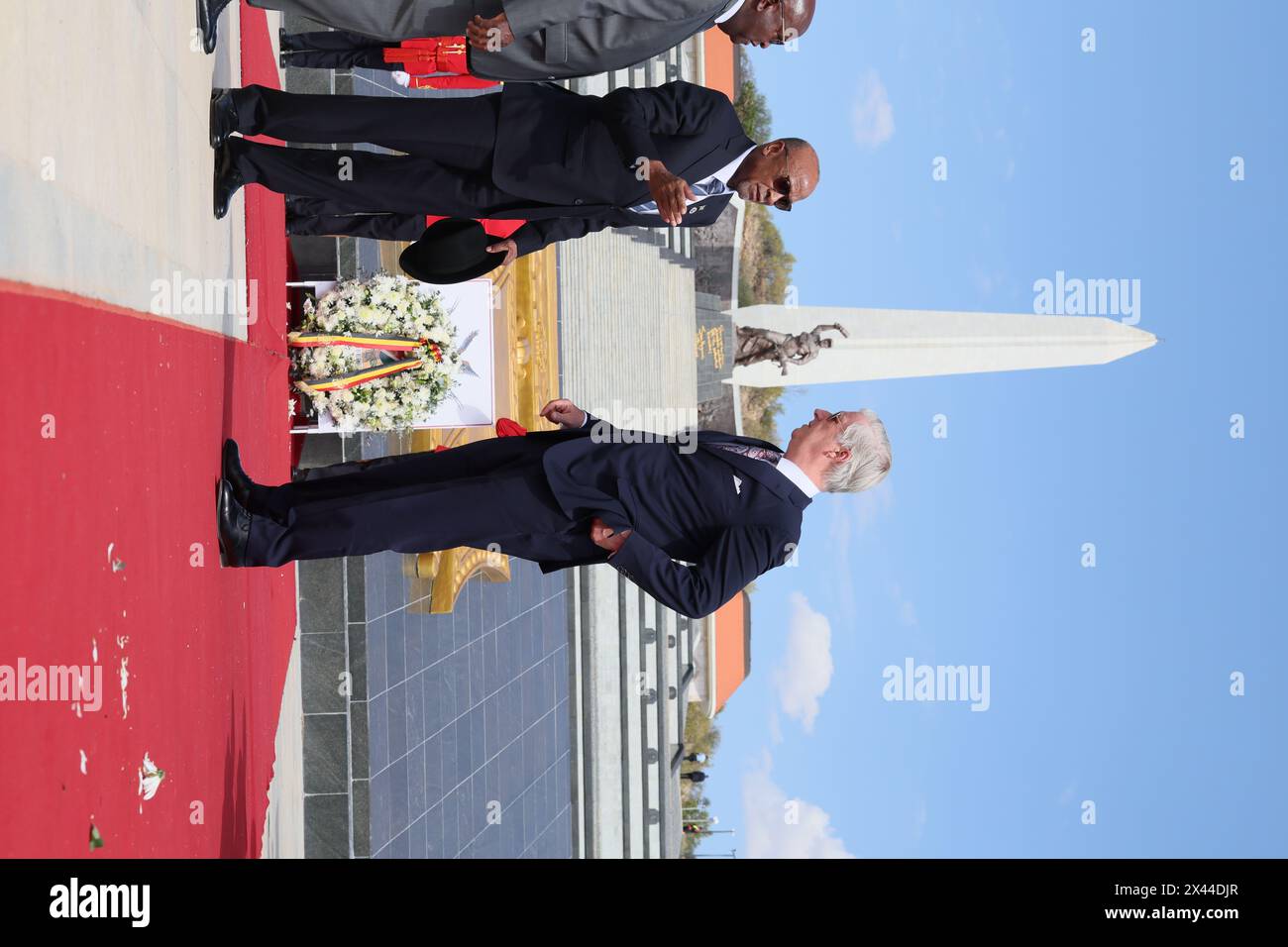 Windhoek, Namibia. 30th Apr, 2024. Namibian President Nangolo Mbumba ...